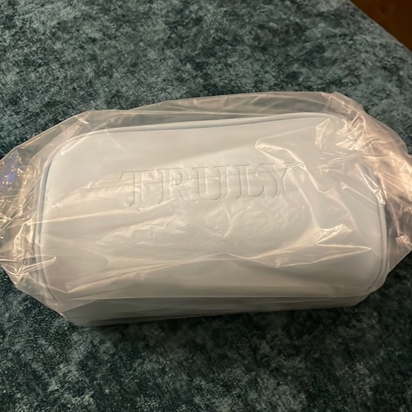 TRULY | Bags | Truly Beauty Baby Blue Signature Vanity Case | Poshmark